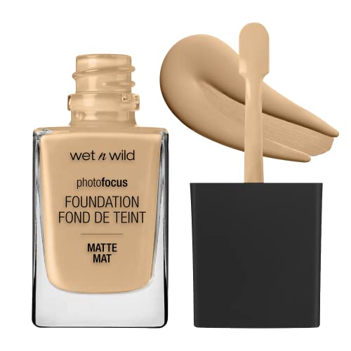 Wet n Wild Photo Focus Matte Liquid Foundation Cream Beige, Vegan & Cruelty-Free