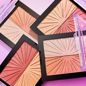 wet n wild MegaGlo Blushlighter| Blush & Highlighter Duo| Shimmer Metallic Finish| Highlight Bling