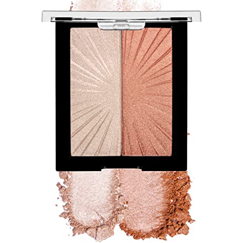 wet n wild MegaGlo Blushlighter| Blush & Highlighter Duo| Shimmer Metallic Finish| Highlight Bling