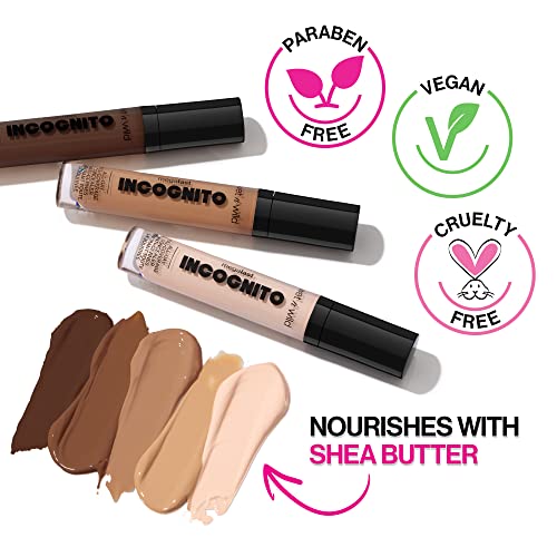 Wet n Wild Mega Last Incognito All-Day Full Coverage Liquid Matte Concealer, Light Beige, 0.18 Ounce