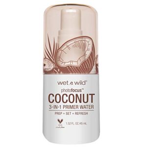 wet n wild photo focus primer water, coconut