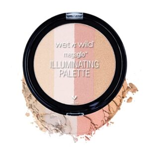 blush palette by wet n wild megaglo illuminating blush makeup powder palette, catwalk pink, highlighter face make up