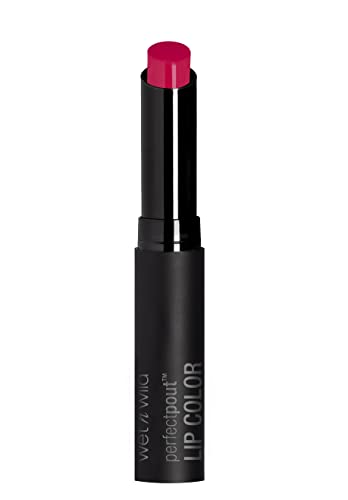 wet n wild Perfect Pout Lipstick, Hot Pink | Vegan | Gluten-Free | Cruelty-Free | Lip Color