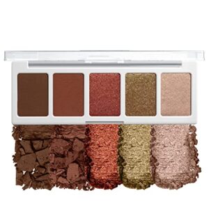 wet n wild Color Icon Eyeshadow Makeup 5 Pan Palette, Go Commando, Matte, Shimmer, Metallic, Long Wearing, Rich Buttery Pigment, Cruelty Free