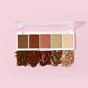 wet n wild Color Icon Eyeshadow Makeup 5 Pan Palette, Go Commando, Matte, Shimmer, Metallic, Long Wearing, Rich Buttery Pigment, Cruelty Free