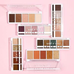 wet n wild Color Icon Eyeshadow Makeup 5 Pan Palette, Go Commando, Matte, Shimmer, Metallic, Long Wearing, Rich Buttery Pigment, Cruelty Free