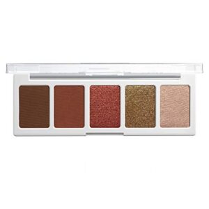 wet n wild Color Icon Eyeshadow Makeup 5 Pan Palette, Go Commando, Matte, Shimmer, Metallic, Long Wearing, Rich Buttery Pigment, Cruelty Free