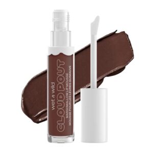 wet n wild lip cream cloud pout w/ marshmallow, dark brown love you smore | argan oil | vitamin e | marshmallow flavored