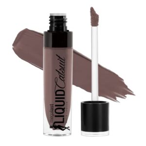 wet n wild megalast catsuit matte liquid lipstick, brown toffee talk | lip color makeup | moisturizing | creamy | smudge proof