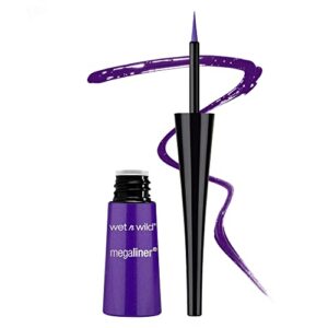 wet n wild megaliner liquid eyeliner purple electric purple