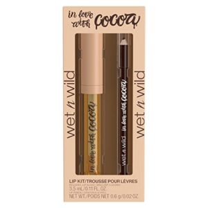 wet n wild in love with cocoa lip kit in love with cocoa