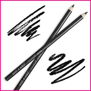 wet n wild Color Icon Kohl Eyeliner Pencil Black, Long Lasting, Highly Pigmented, No Smudging, Smooth Soft Gliding, Eye Liner Makeup, Baby's Got Black