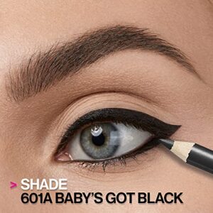 wet n wild Color Icon Kohl Eyeliner Pencil Black, Long Lasting, Highly Pigmented, No Smudging, Smooth Soft Gliding, Eye Liner Makeup, Baby's Got Black