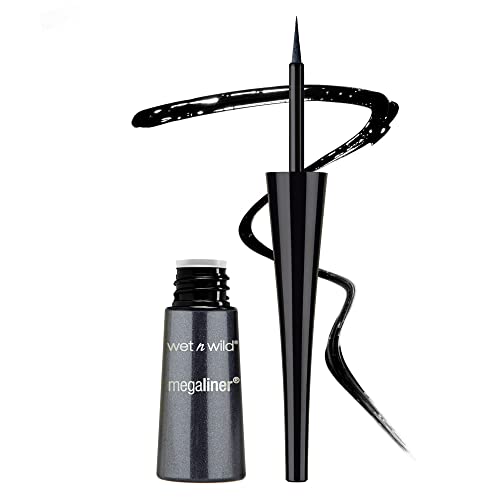 Wet n Wild Megaliner Liquid Eyeliner 871a Black, 0.12 Ounce 146781 (Pack of 1)