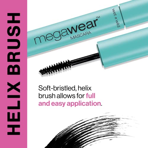 Wet n Wild Enhance and Define Megawear Mascara, Black, 1 Oz, 0.24 Fl Oz (Pack of 1) (C136)