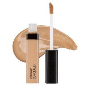 wet n wild photo focus concealer, medium tawny, under eyes, makeup, blemish, full coverage, lightweight