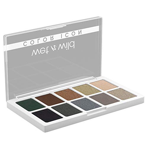 Wet n Wild Color Icon 10-Pan Eyeshadow Makeup Palette, Blue Lights Off, Long Lasting, Shimmer, Metallic, Glittery, Matte, Rich Smooth Pigment, Cruelty Free