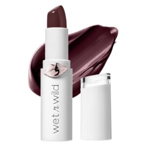 wet n wild mega last high-shine lipstick lip color, red sangria time