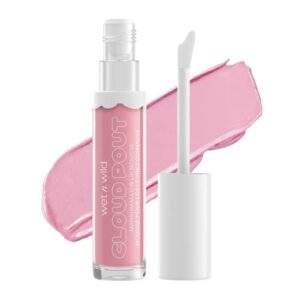 wet n wild liquid lipstick cloud pout marshmallow, light pink cloud chaser | matte lip cream mousse | argan oil | vitamin e (pack of 1)