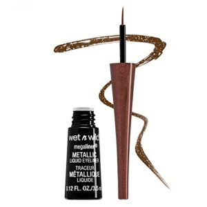 wet n wild megaliner metallic liquid eyeliner brown metallic brown