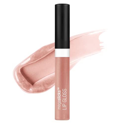 wet n wild Lip Gloss MegaSlicks, Light Pink Sun Glaze | High Glossy Lip Makeup