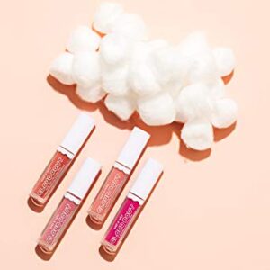 wet n wild Lip Cream Cloud Pout w/ Marshmallow, Light Brown Fluffernutter | Argan Oil | Vitamin E | Marshmallow Flavored