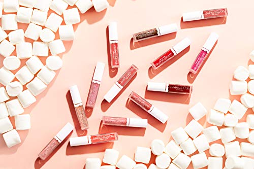 wet n wild Lip Cream Cloud Pout w/ Marshmallow, Light Brown Fluffernutter | Argan Oil | Vitamin E | Marshmallow Flavored