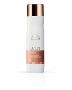 wella professionals fusion intense repair shampoo for damaged hair, hair repair, anti hair breakage, 8.4 oz