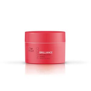 wella professionals invigo brilliance hair mask for fine/normal colored hair, conditioning treatment, color vibrancy, 5.07 oz