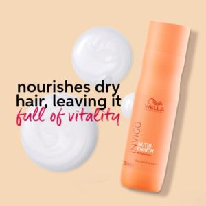 Wella Professionals Invigo Nutri-Enrich Shampoo, Deep Nourishing Shampoo For Dry & Damaged Hair, 10.1 oz