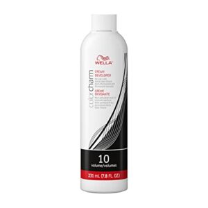 wella colorcharm 10 vol cream developer, for optimal gray blending and rich, multi-dimensional end results, 7.8oz