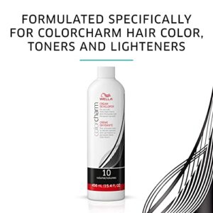 WELLA colorcharm Demi Permanent Hair Color, Adds Gloss & Color Richness, Gray Coverage, Clear Gloss, Clear Gloss + 10 Vol. Developer