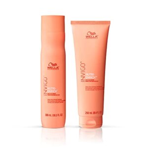 wella professionals invigo nutri-enrich shampoo & conditioner set, deep moisturizing, for dry & damaged hair