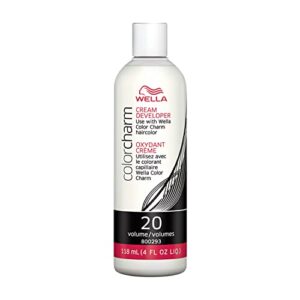 wella colorcharm crème hair developer 20 volume, 3.6 fl oz