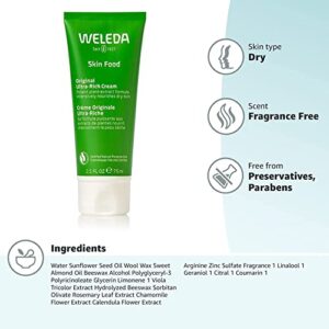 Weleda Skin Food Original Ultra-Rich Body Cream 2.5 Fluid Ounce, Plant Rich Hydrating Moisturizer with Pansy, Chamomile and Calendula