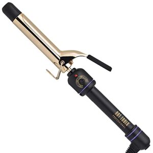 hot tools pro artist 24k gold curling iron | long lasting, defined curls (1 in)