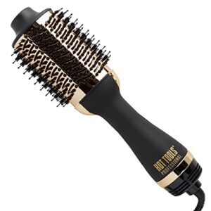 hot tools 24k gold one-step hair dryer and volumizer | style and dry, professional blowout with ease