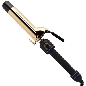 hot tools pro signature gold curling iron | long-lasting, defined curls, (1-1/4 in)