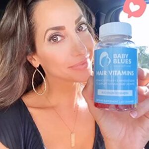 Baby Blues Postpartum Hair Loss Vitamins - Passion Fruit Gummies with Biotin, Collagen, & Folate