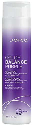 Joico Color Balance Purple Shampoo & Conditioner Set | Eliminate Brassy and Yellow tones | For Cool Blonde or Gray Hair