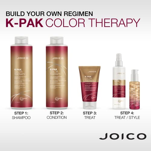 K-PAK Color Therapy Color-Protecting Shampoo | For Color-Treated Hair | Boost Shine | Improve Elasticity | Repair Breakage | Rebuild Damaged Hair | With Keratin & Argan Oil | 33.8 Fl Oz