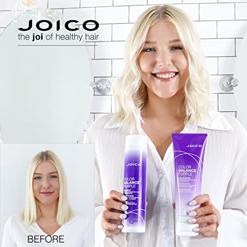 Color Balance Purple Conditioner | For Cool Blonde, Gray Hair | Eliminate Brassy Yellow Tones | Boost Color Vibrancy & Shine | UV Protection | With Rosehip Oil & Green Tea Extract | 8.5 Fl Oz