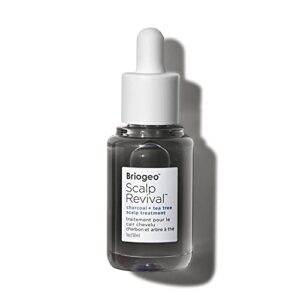 briogeo scalp revival charcoal + tea tree scalp treatment | scalp serum to soothe a dry, flaky, itchy scalp | vegan, phalate & paraben-free | 1 ounce