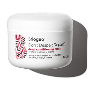 briogeo don’t despair, repair deep conditioning hair mask for dry, damaged or color treated hair | repairs straight, wavy and curly hair | vegan, phalate & paraben-free | 8 ounces