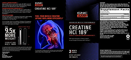 GNC AMP HCl 189, 120 Tablets