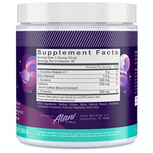 Alani Nu Pre Workout Supplement Powder for Energy, Endurance & Pump | Sugar Free | 200mg Caffeine | Formulated with Amino Acids Like L-Theanine to Prevent Crashing | Cosmic Stardust, 30 Servings