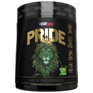 ehplabs pride pre workout supplement powder – full strength pre-workout energy supplement, sharp focus, epic pumps & faster recovery – sour green apple (40 servings)