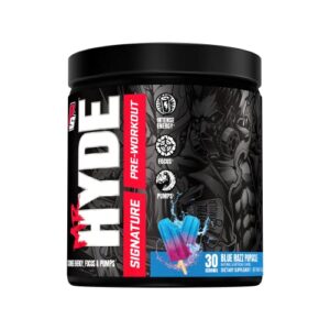 prosupps mr. hyde signature pre workout with creatine, beta alanine, teacrine and caffeine for sustained energy, focus and pumps – pre-workout energy drink for men and women (blue razz, 30 servings)