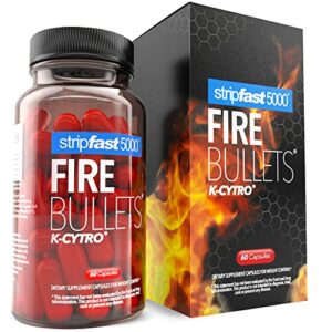 stripfast5000 fire bullets with k-cytro for women & men, weight management supplement, keto diet friendly, 30 days supply