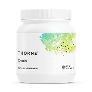 thorne creatine – creatine monohydrate, amino acid powder – support muscles, cellular energy and cognitive function – gluten-free, keto – nsf certified for sport – 16 oz – 90 servings